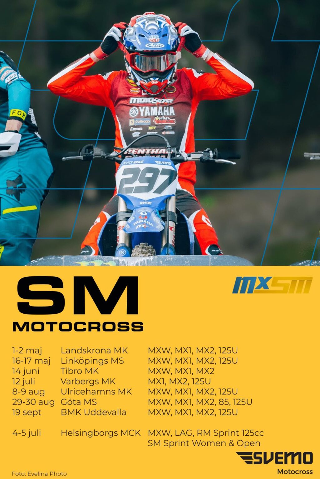 The Swedish motocross championship calendar unveiled