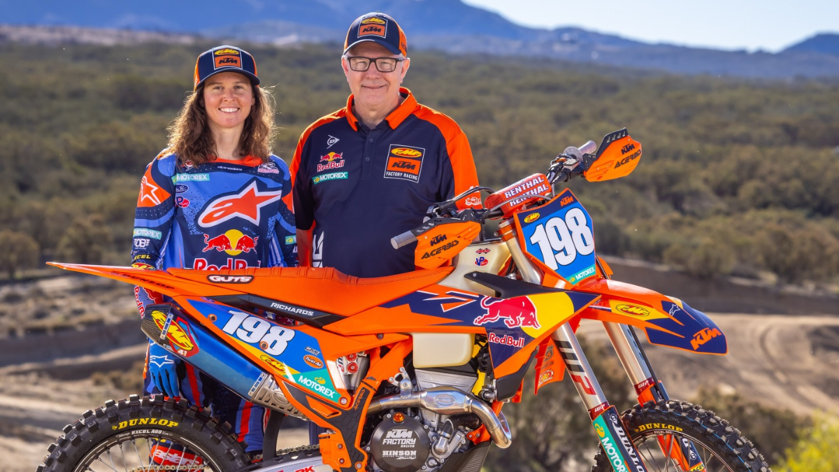 Brandy Richards with FMF KTM Factory Racing
